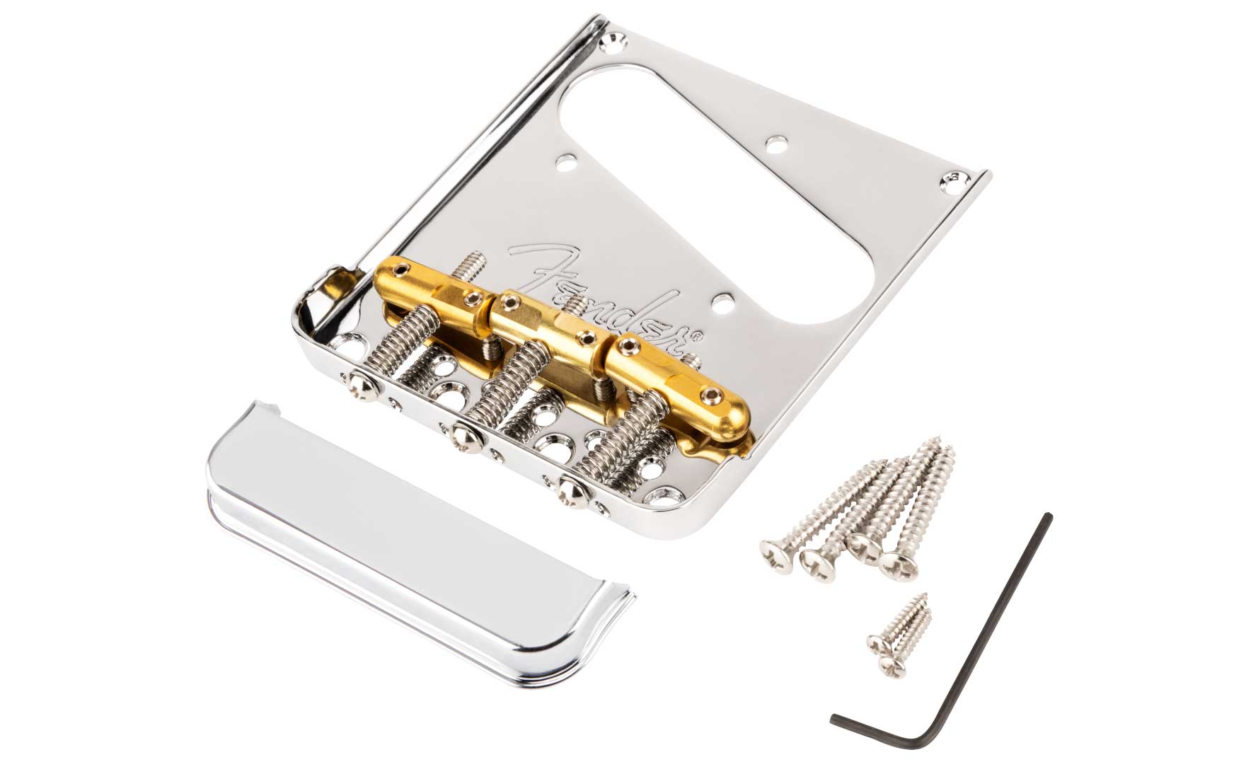 Fender 3-Saddle Top-Load/String-Through Telecaster Bridge With ...
