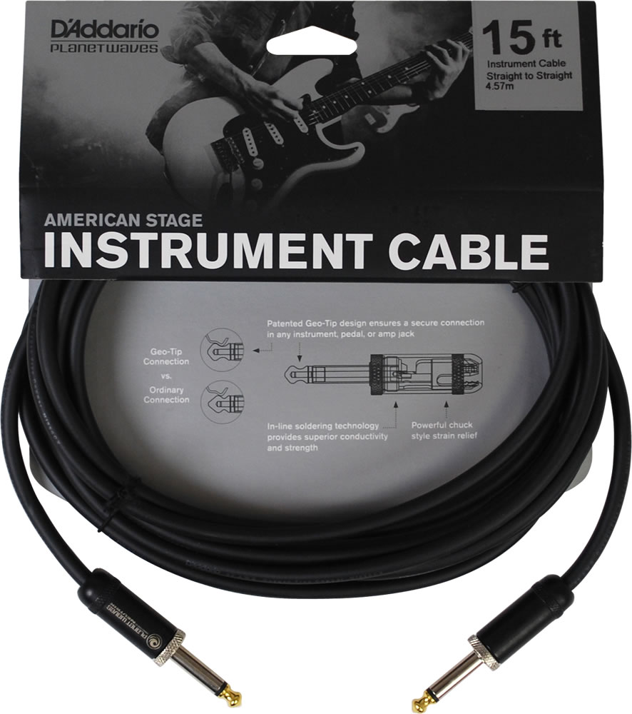 Planet Waves American Stage Instrument Cable - 4.5m | Gino Guitars