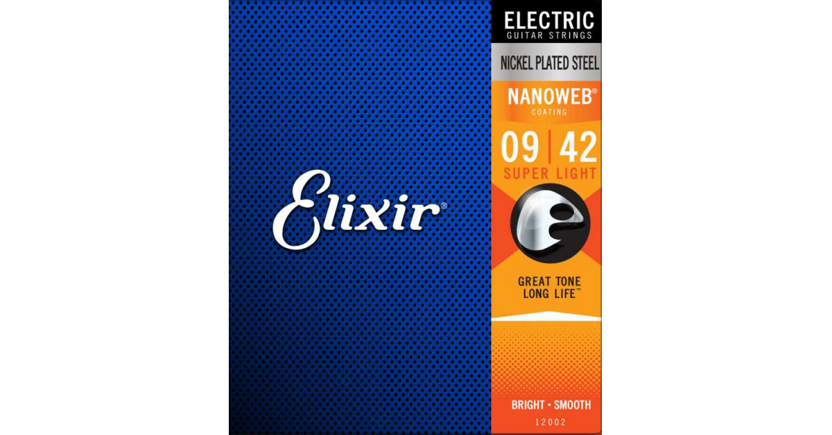 Elixir 12002 Nanoweb Electric Super Light 09/42 | Gino Guitars